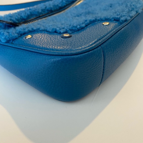 Coach | Bags | Coach Ryder Pochette Blue Shearling | Poshmark